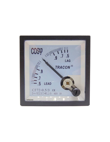 Power Factor Meter 3 phases panel 72x72mm | ADAJUSA | price