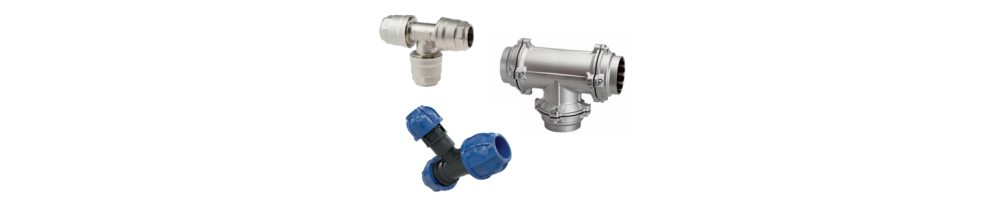 "T" union fittings for compressed air installations | ADAJUSA